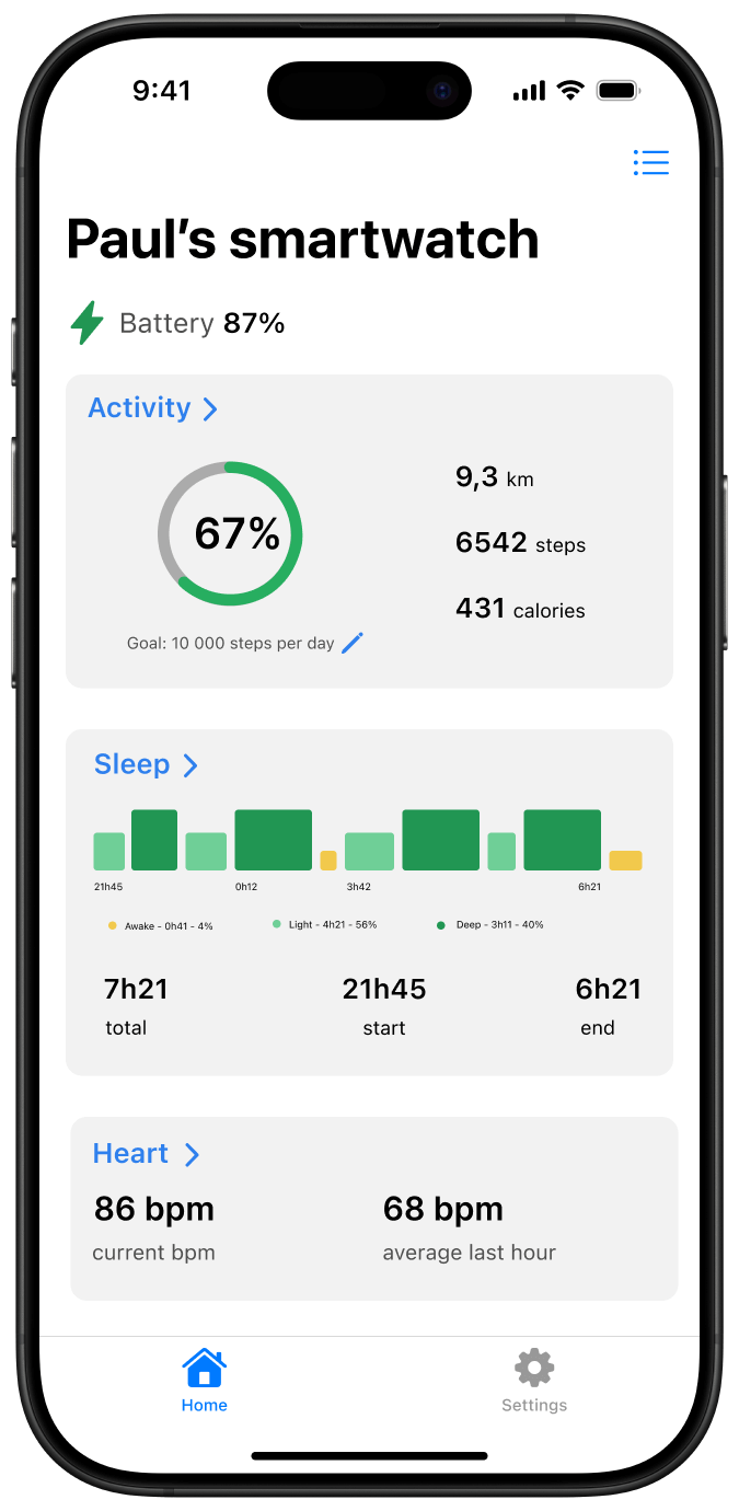 Analog Smartwatch Website Home